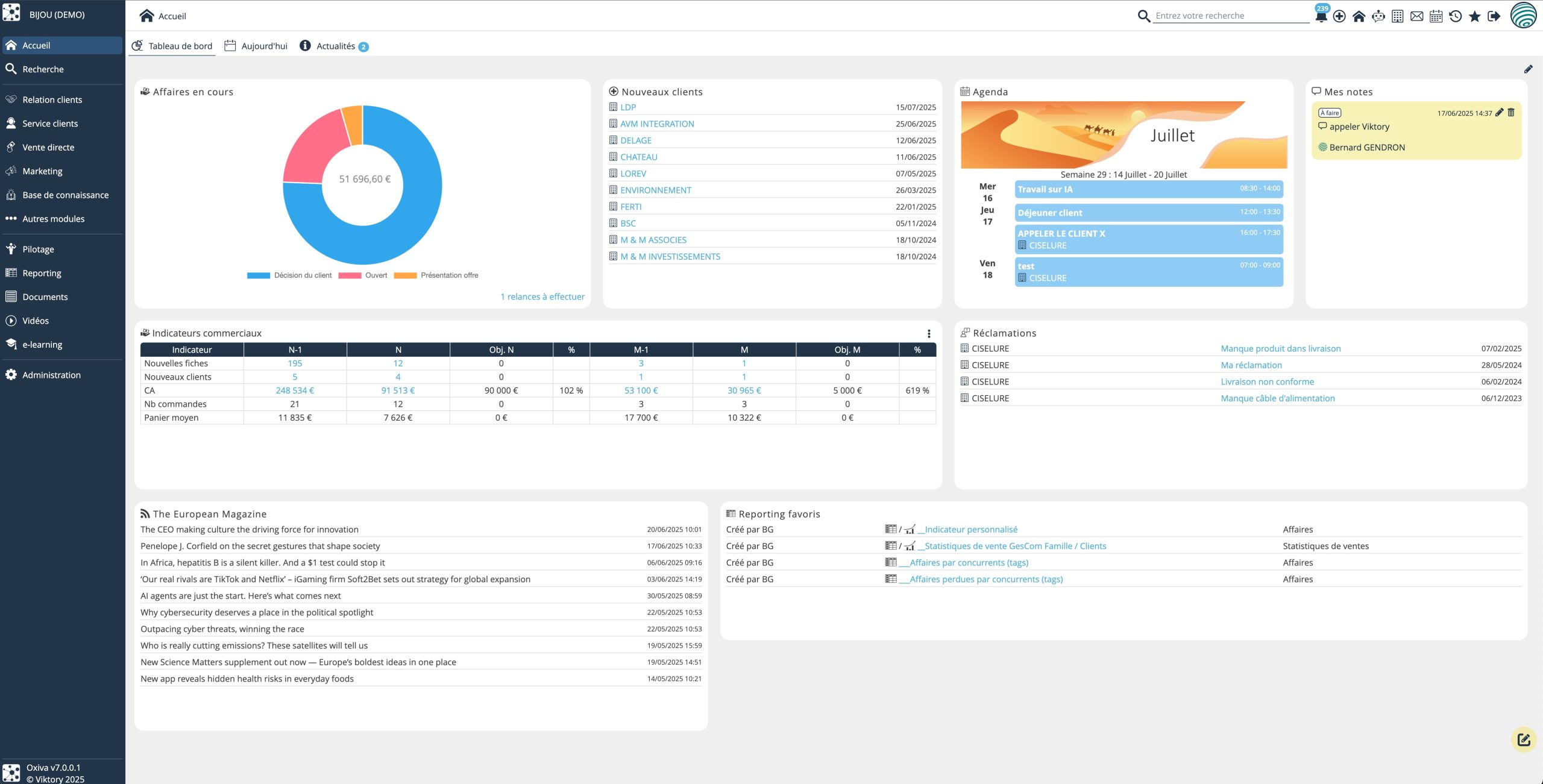 CRM Logiciel | Oxiva